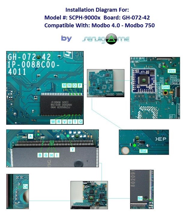 [MODCHIP] PS2 - Schémas d'installation puce / modchip - Delta Island